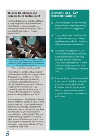 Drug problems in myanmar 5 key interventions that can make a difference ...