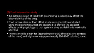 Drug product performance , in vivo: bioavailability and bioequivalence ...
