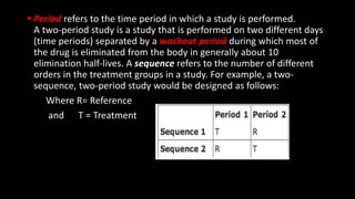 Drug product performance , in vivo: bioavailability and bioequivalence ...