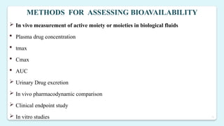 DRUG PRODUCT PERFORMANCE, IN VIVO.pptx