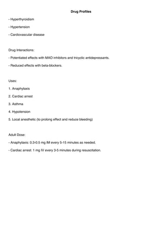 Drug Profile (PART-ONE) Clinical Pharmacy.pdf