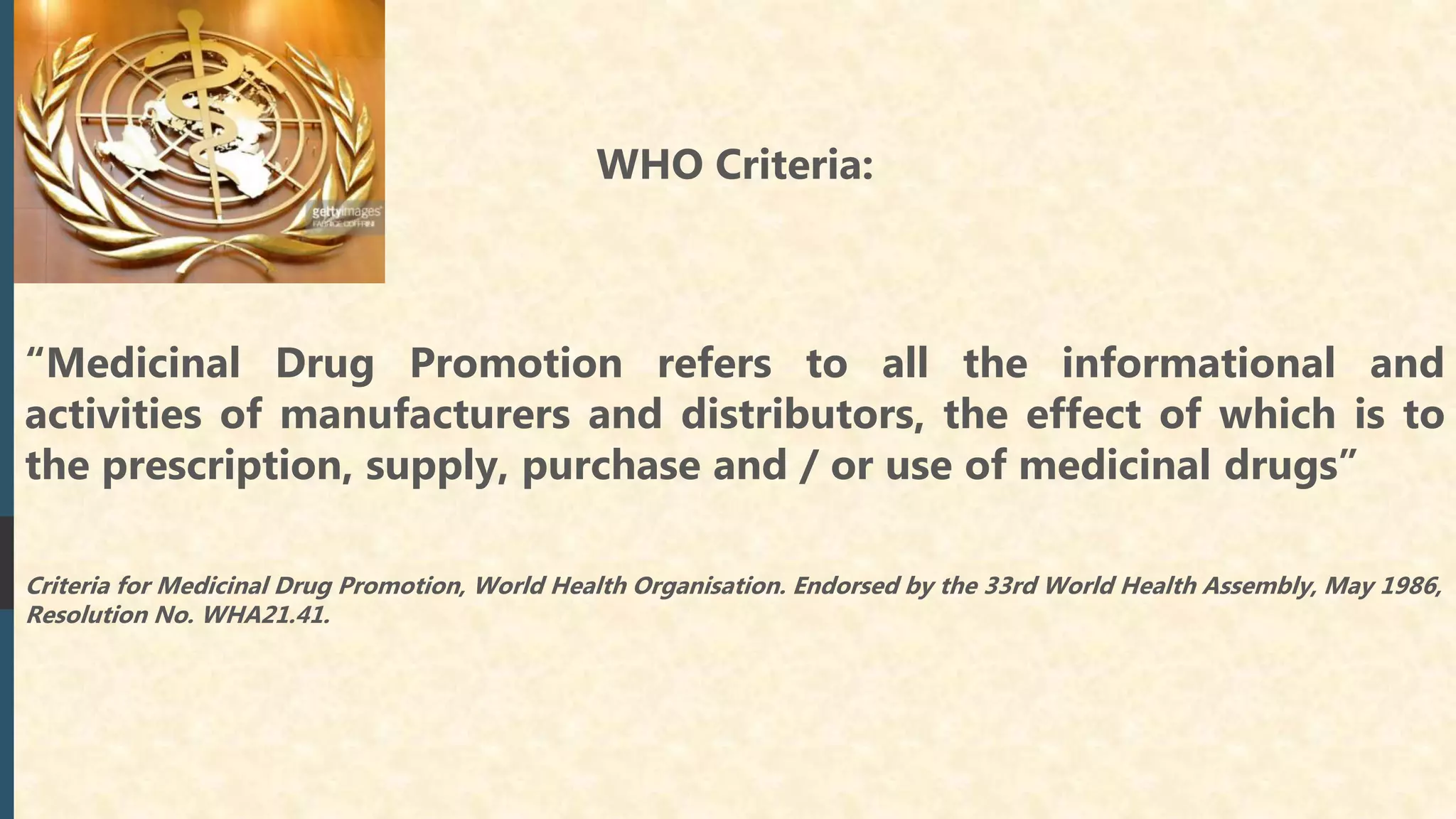 Drug promotional literature | PPTX