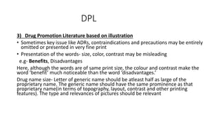 Drug Promotion Literature .pptx | Pharmaceutical Industry | Industries