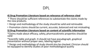 Drug Promotion Literature .pptx | Pharmaceutical Industry | Industries