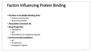 DRUG PROTEIN BINDING. A Key Factor in Pharmacokineticspptx | PPTX ...