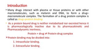 drug protein binding into the body .pptx