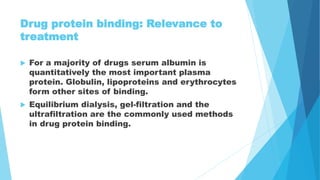 Drug Protein Binding | PPT