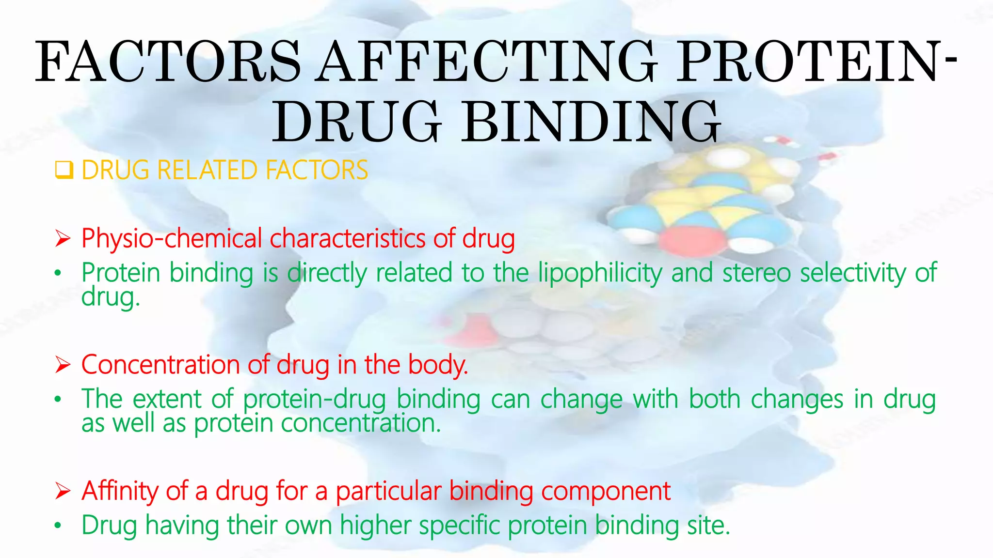 Drug protein interactions | PPTX