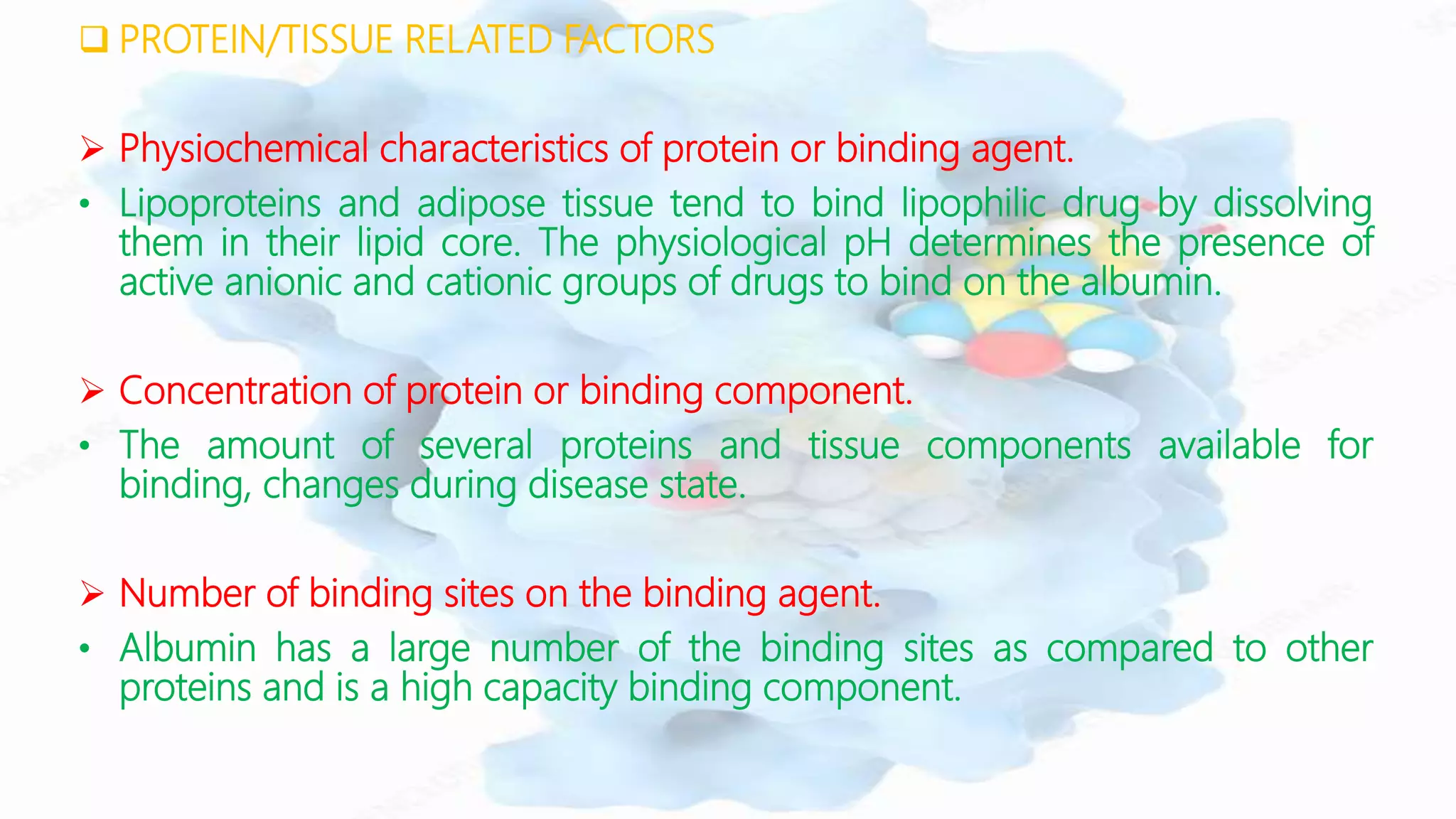 Drug protein interactions | PPTX
