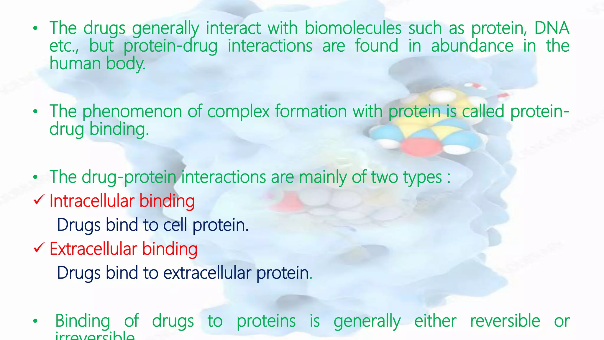 Drug protein interactions | PPTX