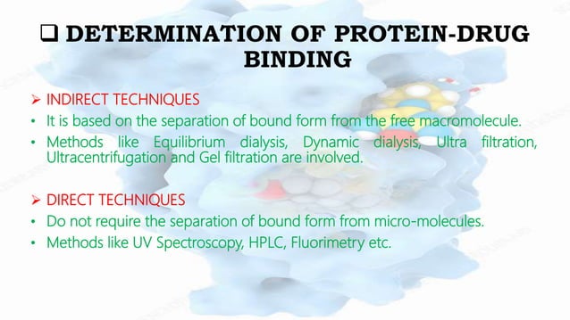 Drug protein interactions | PPTX