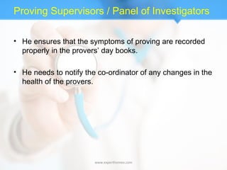 Homoeopathic Drug Proving | PPT