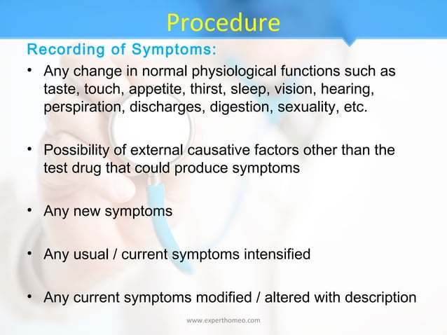 Homoeopathic Drug Proving | PPT