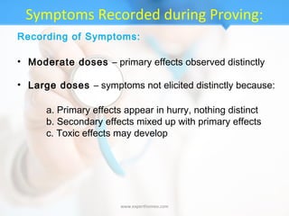 Homoeopathic Drug Proving | PPT