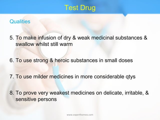 Homoeopathic Drug Proving | PPT