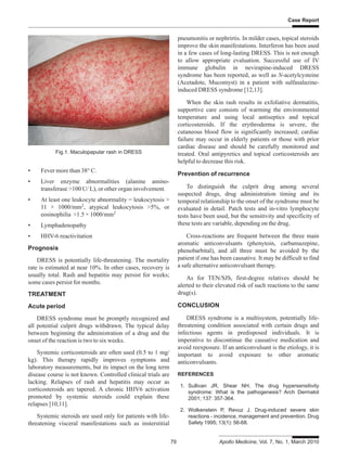 Drug Reaction with Eosinophilia and Systemic Symptoms (DRESS) | PDF