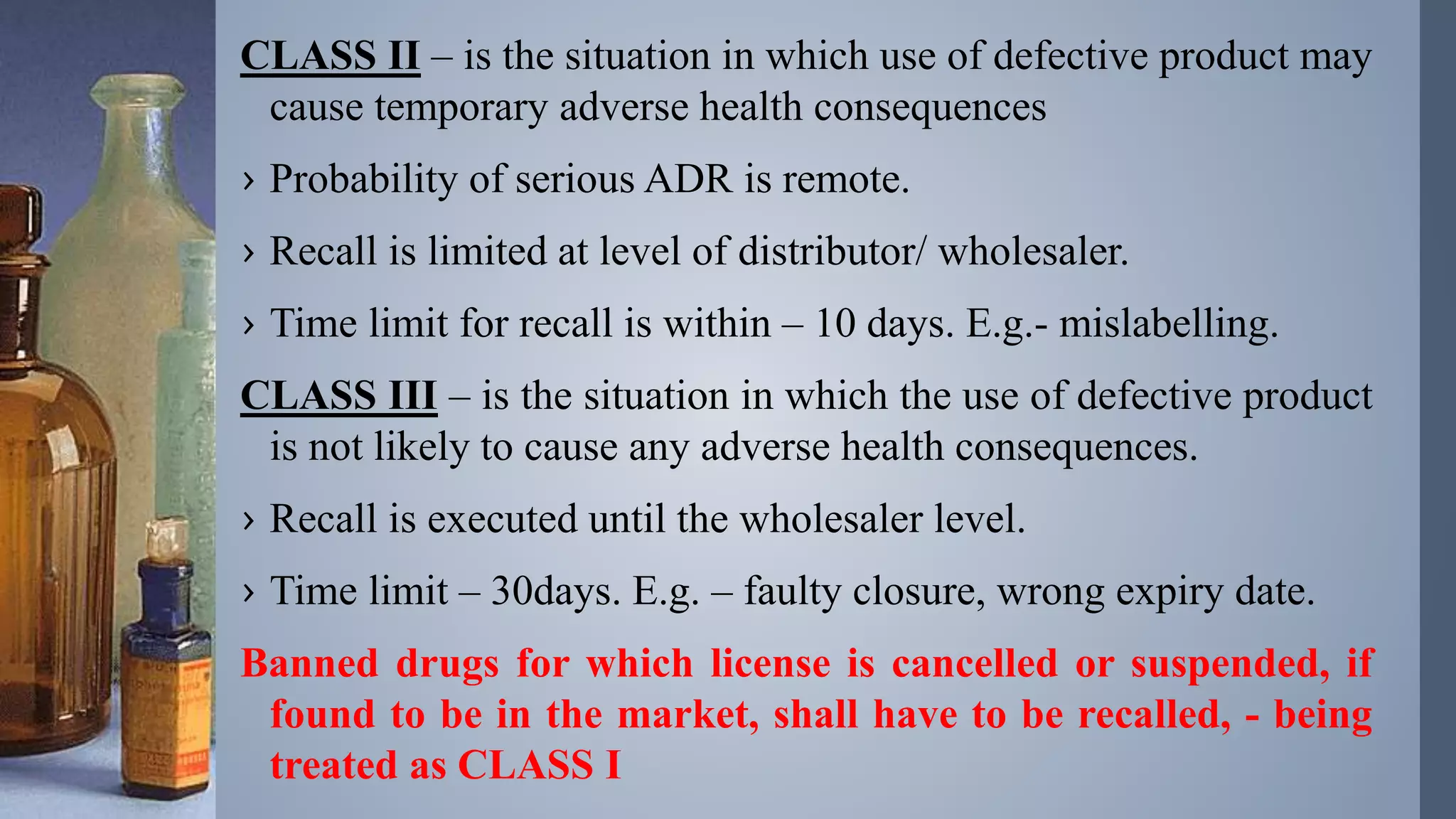 A Detailed Study on Pharmaceutical Drug Recall | PPTX