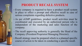 A Detailed Study on Pharmaceutical Drug Recall | PPTX