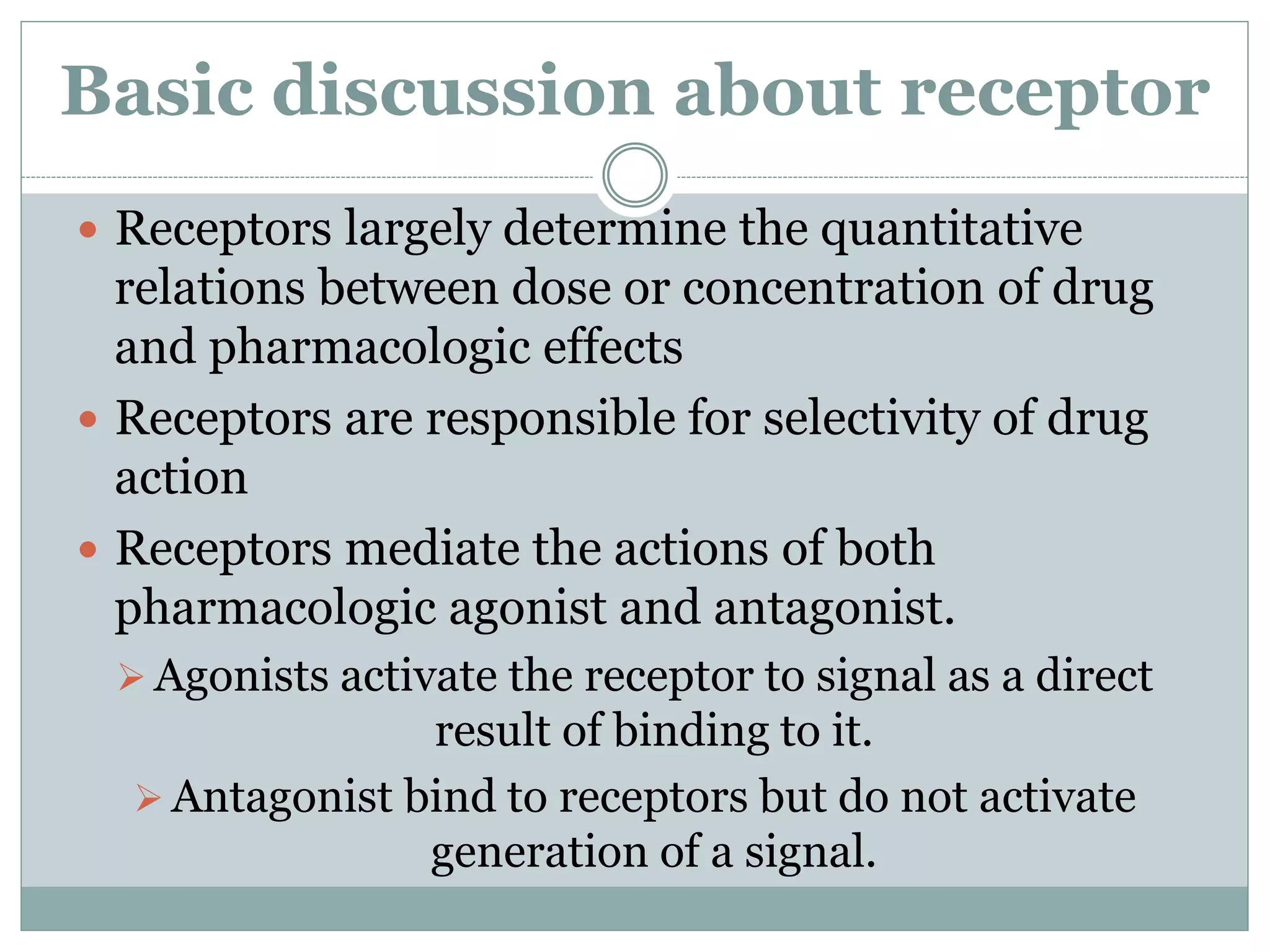Drug receptors | PPTX
