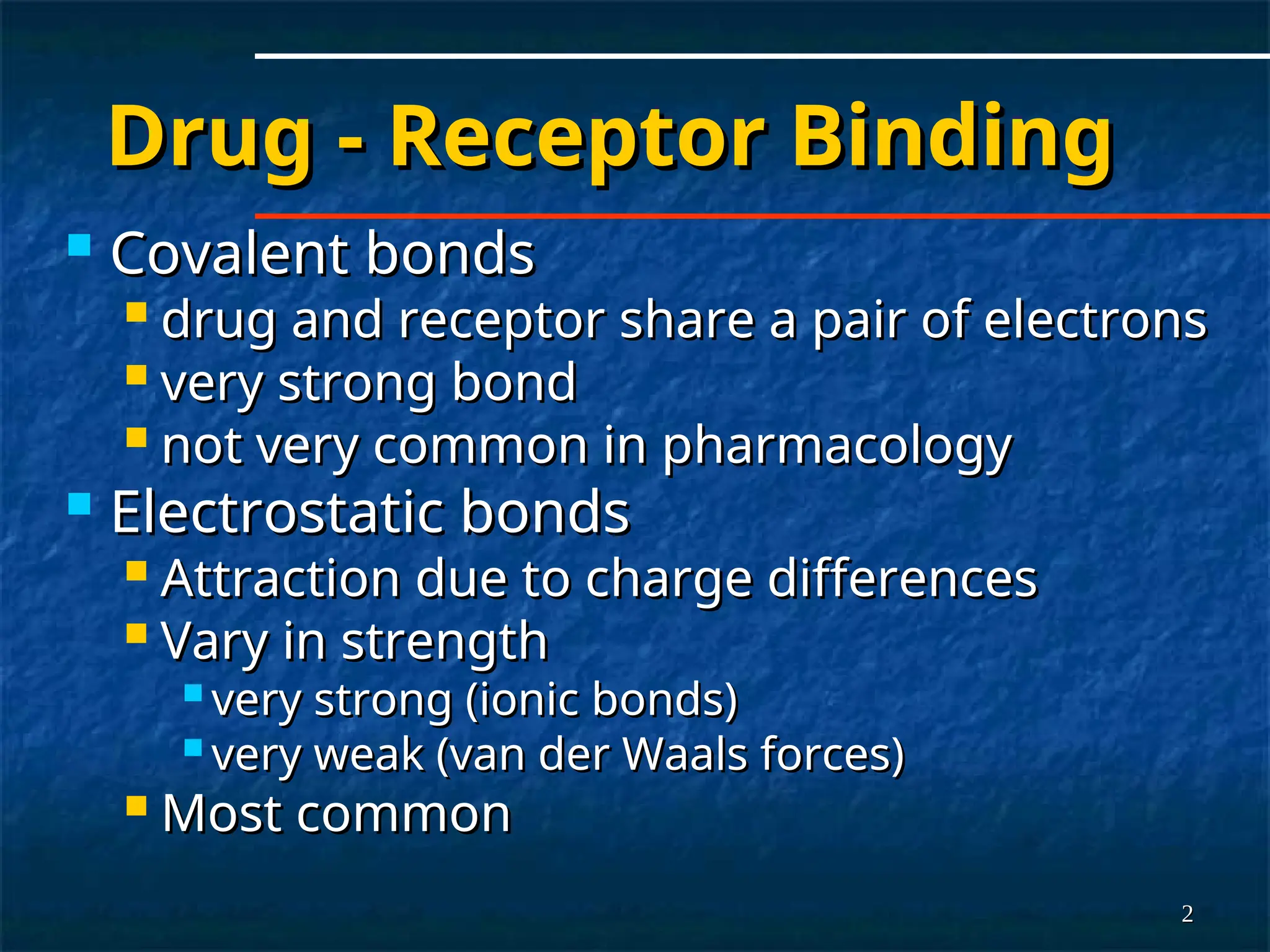 pharmacology DRUG RECEPTOR INTERACTIONS.ppt