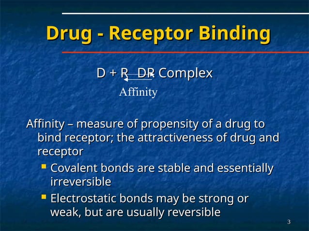 pharmacology DRUG RECEPTOR INTERACTIONS.ppt