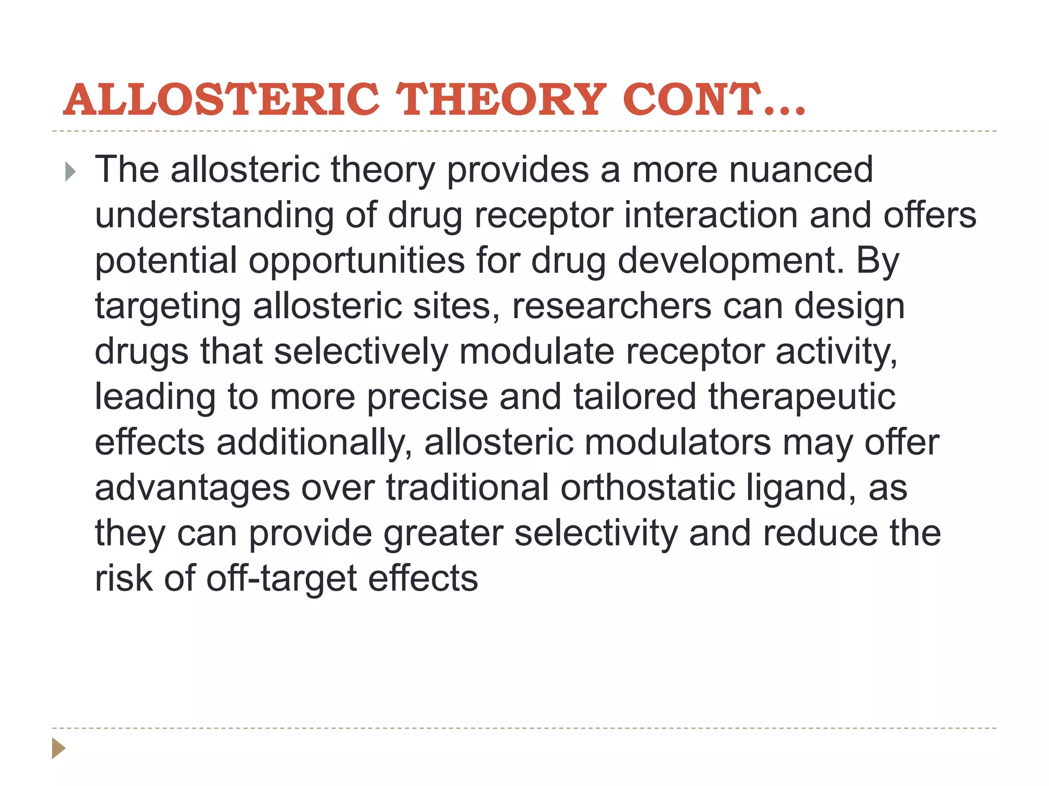 Drug receptor interaction theory and spare receptors.pptx