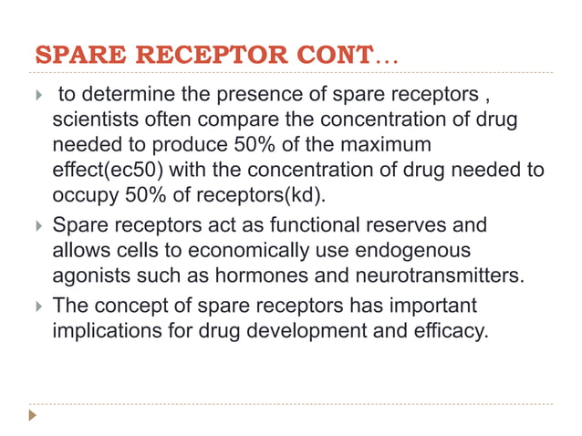 Drug receptor interaction theory and spare receptors.pptx