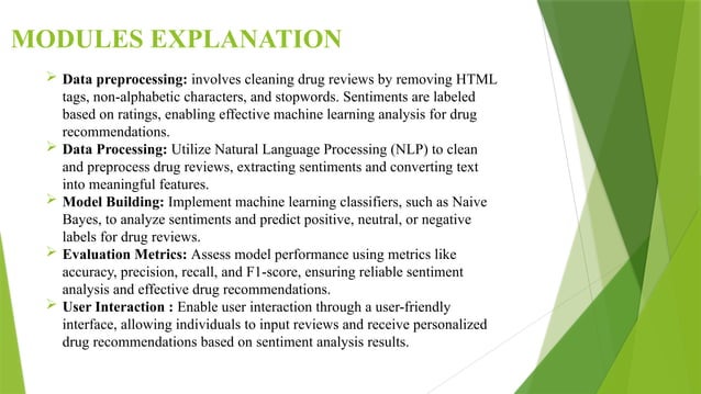 Drug Recommendation System Based On Sentiment Analysis Ppt Pptx