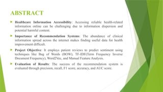DRUG RECOMMENDATION SYSTEM BASED ON SENTIMENT ANALYSIS ppt.pptx