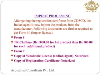 Drug Registration in India | PPT