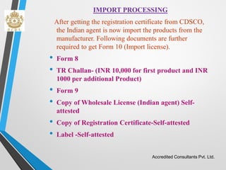 Drug registration and import licence in india | PDF
