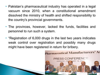 Drug regulatory agency of pakistan --------- | PPT