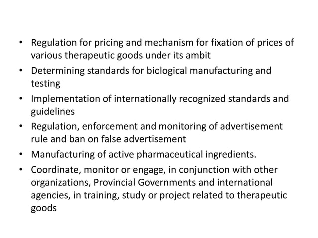 Drug Regulatory Authority of Pakistan (DRAP).pptx | Pharmaceutical ...