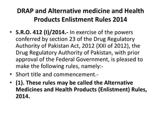 Drug Regulatory Authority of Pakistan (DRAP) [Autosaved].pptx