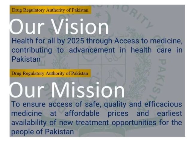 Drug Regulatory Authority of Pakistan (DRAP) [Autosaved].pptx ...