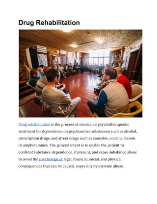 Drug rehabilitation | PDF