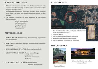 Drug rehabilitation center architectural synopsis | PDF