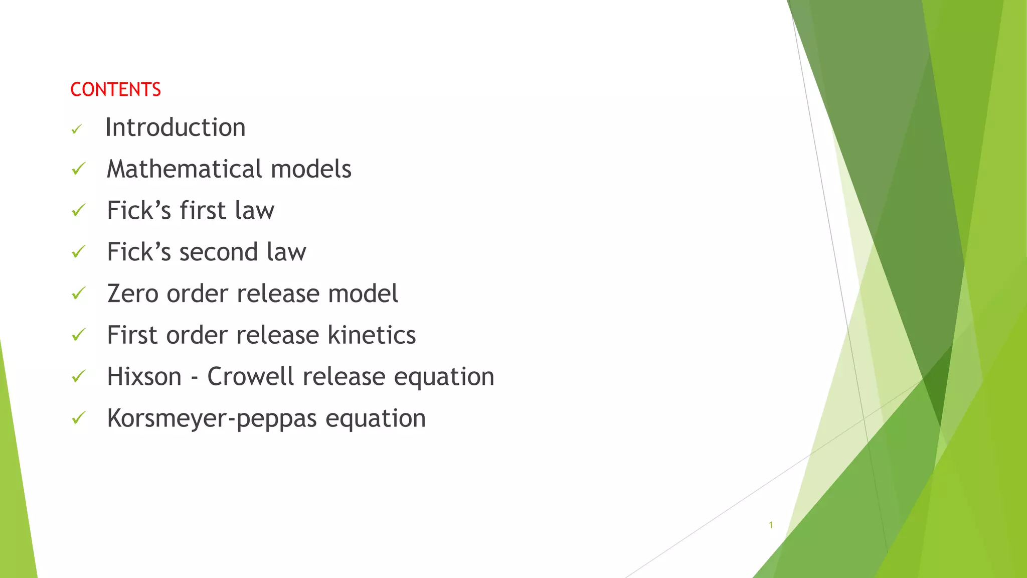 DRUG RELEASE KINETICS AND MATHEMATICAL MODELLING.pptx