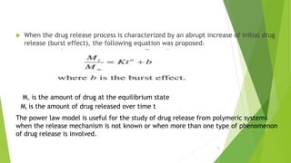 DRUG RELEASE KINETICS AND MATHEMATICAL MODELLING.pptx