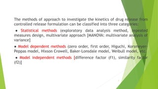 DRUG RELEASE KINETICS AND MATHEMATICAL MODELLING.pptx