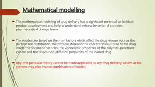 Drug Release Kinetics and Modelling.pptx