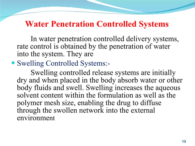 Drug Release Mechanism And Kinetics | PPT