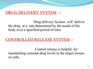 Drug Release Mechanism And Kinetics | PPT