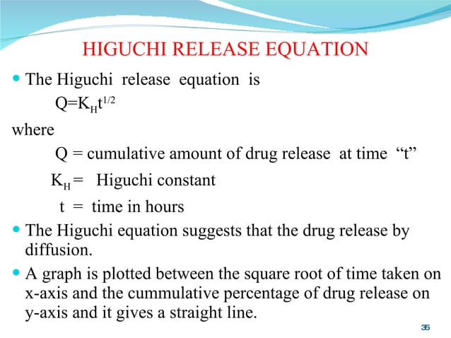 Drug Release Mechanism And Kinetics | PPT