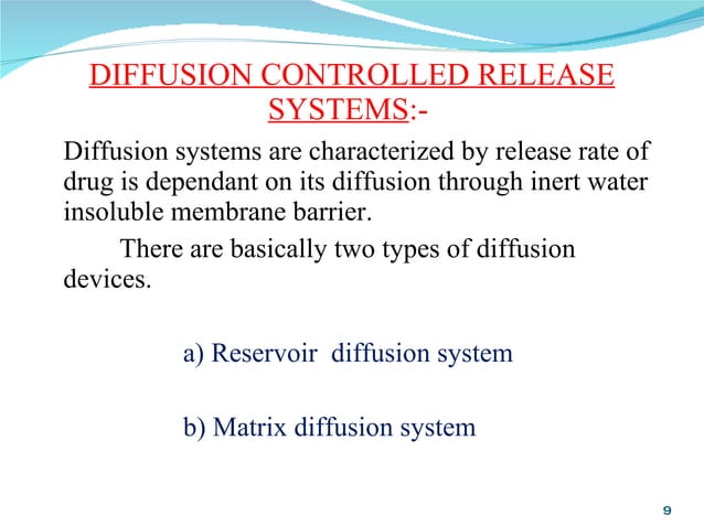 Drug Release Mechanism And Kinetics | PPT