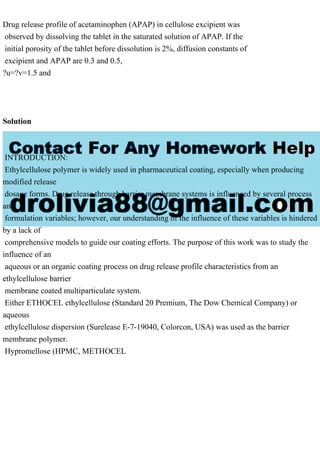 Drug release profile of acetaminophen (APAP) in cellulose excipient .pdf