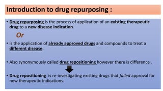 Drug repurposing | PPTX