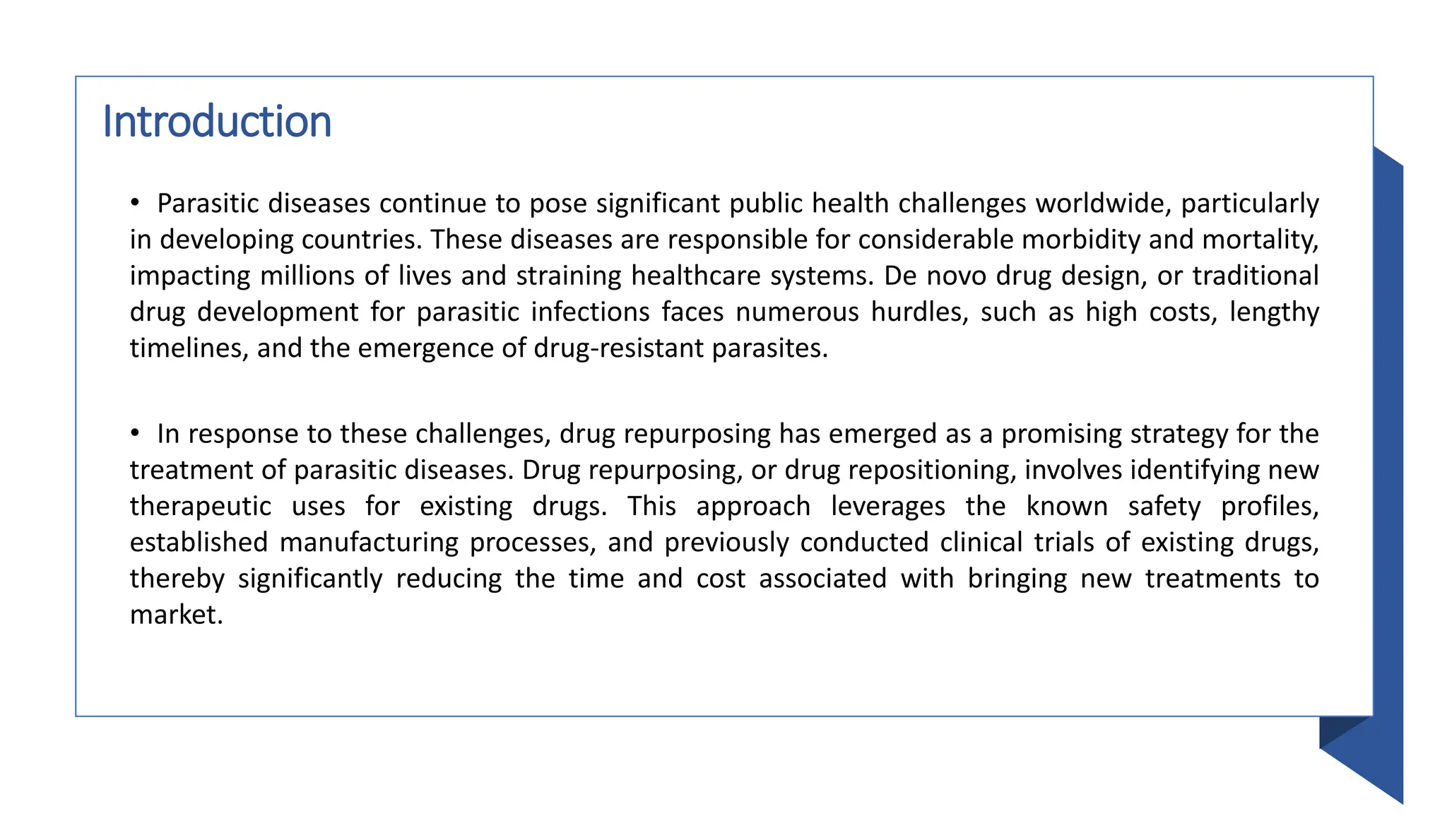 Drug Repurposing for Parasitic Diseases.pptx
