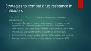 Combating Drug resistance | PPTX