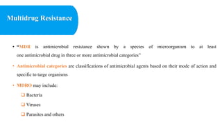 Drug Resistance Mechanism of Microbial Organisms | PPT